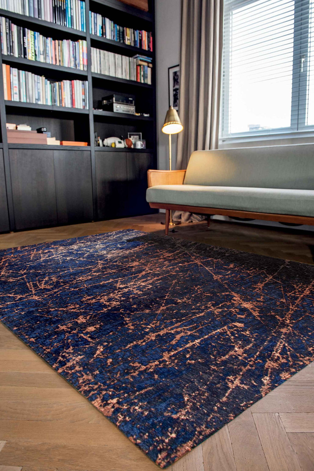 Madmen Stellar 9217 Blue Star Rug by Louis De Poortere - Design Distillery