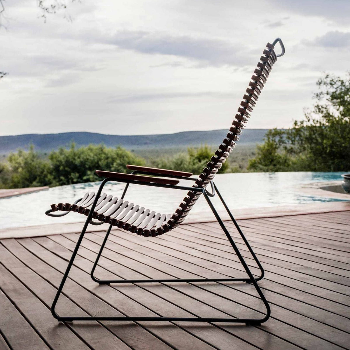 Houe Click Lounge Chair with Bamboo Armrests